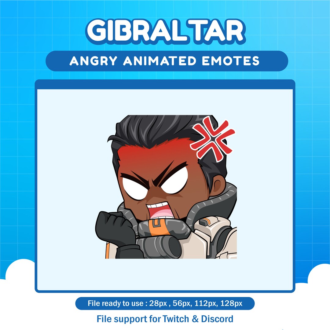 Giblartar Apex Legends Angry Emote for Twitch | Apex Animated Emotes - Etsy