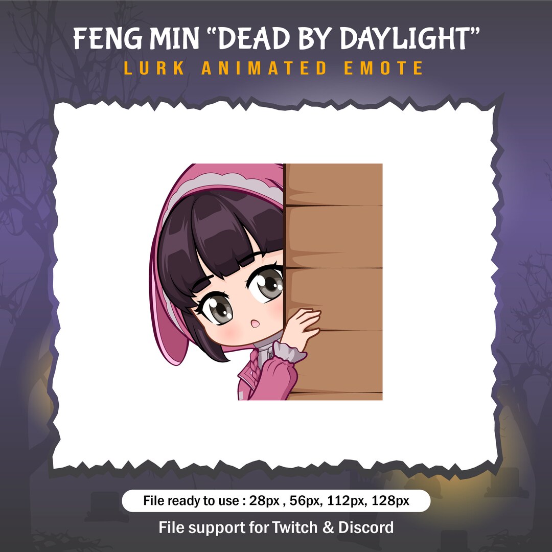 Feng Min Dead by Daylight Lurk Emote / DBD Twitch Emote - Etsy