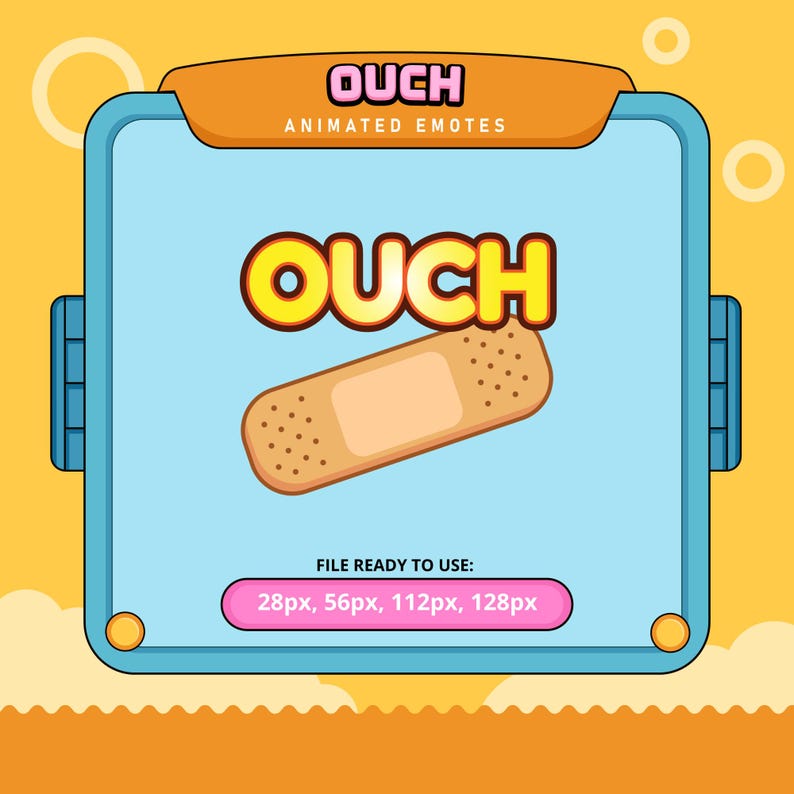 Ouch Animated Emotes | Twitch Emotes | Kick Emotes | Emoji Discord - Etsy