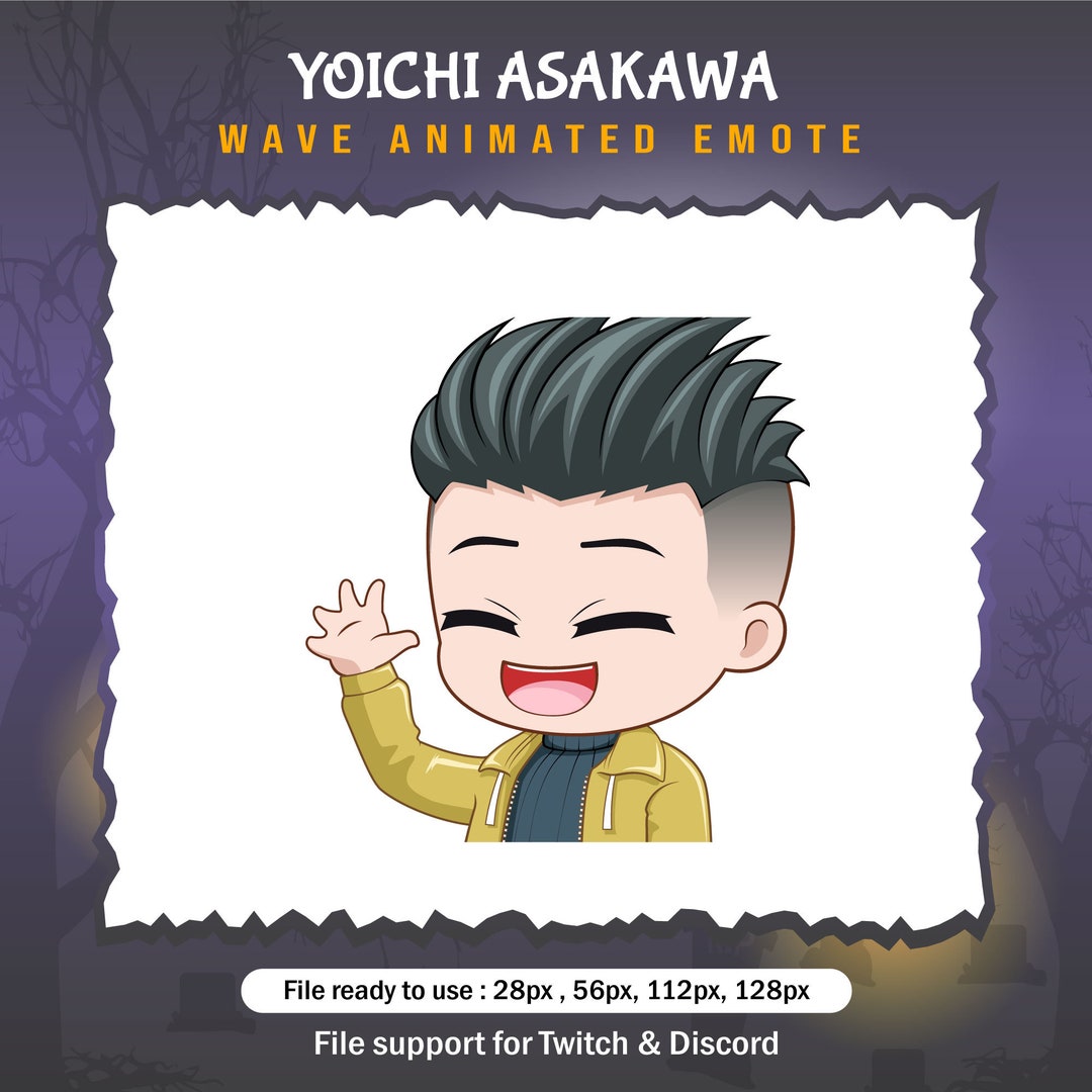Yoichi Asakawa Dead by Daylight Wave Emotes / DBD Twitch Emote - Etsy