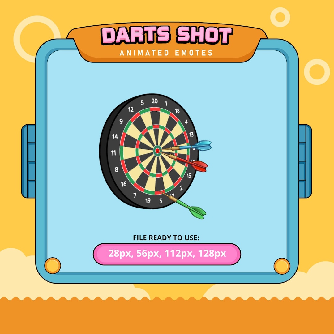 Darts Shot Animated Emotes Twitch Emotes Kick Emotes Emoji Discord - Etsy