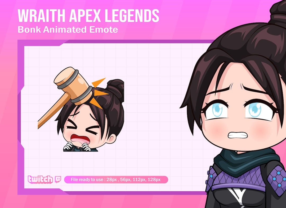 Wraith Apex Legends Bonk Animated Emote for Twitch Twitch Animated ...