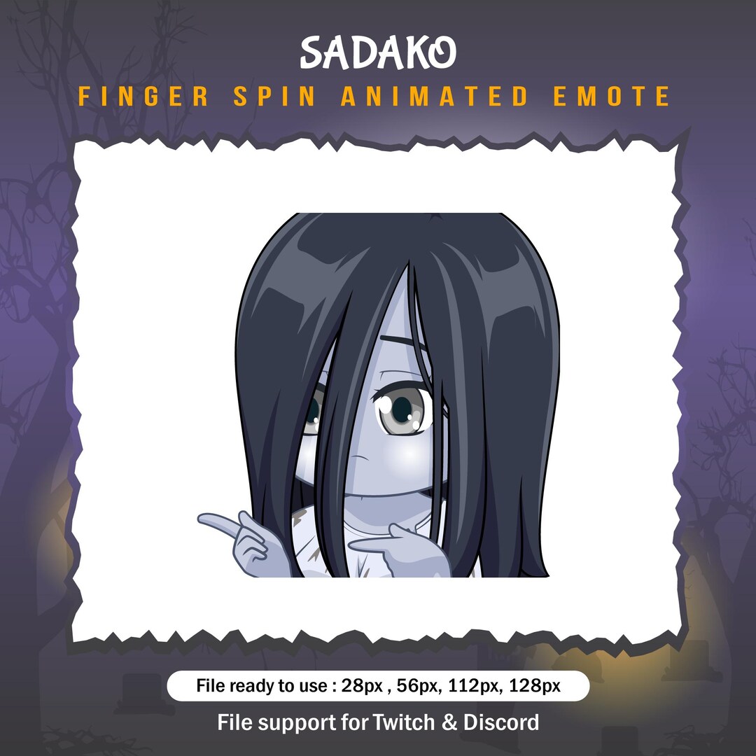 Sadako Dead by Daylight Finger Spin Emotes / DBD Twitch Emote - Etsy