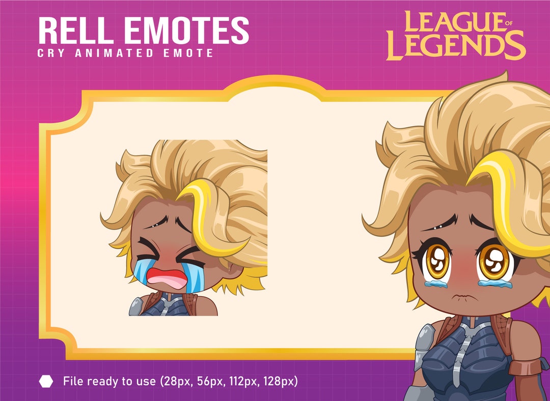 Rell League of Legends Cry Emote for Twitch | League of Legends ...