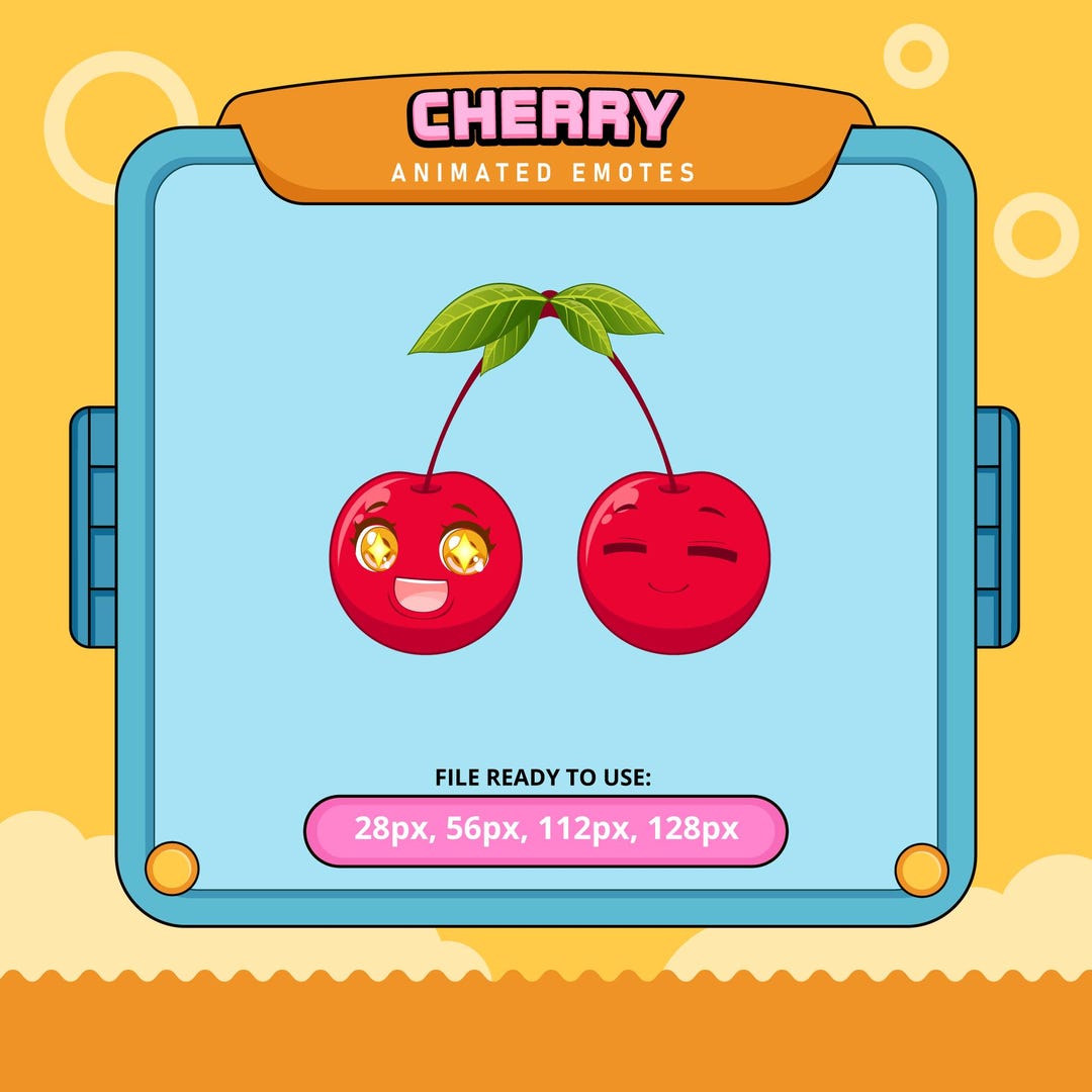 Cherry Animated Emotes | Twitch Emotes | Kick Emotes | Emoji Discord - Etsy