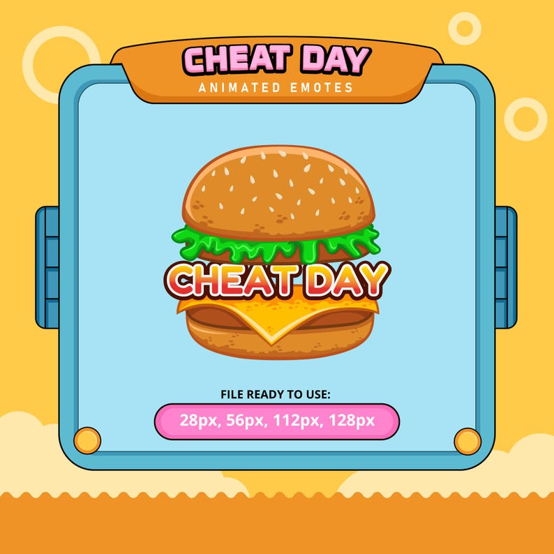 Cheat Day Animated Emotes | Twitch Emotes | Kick Emotes | Emoji Discord ...