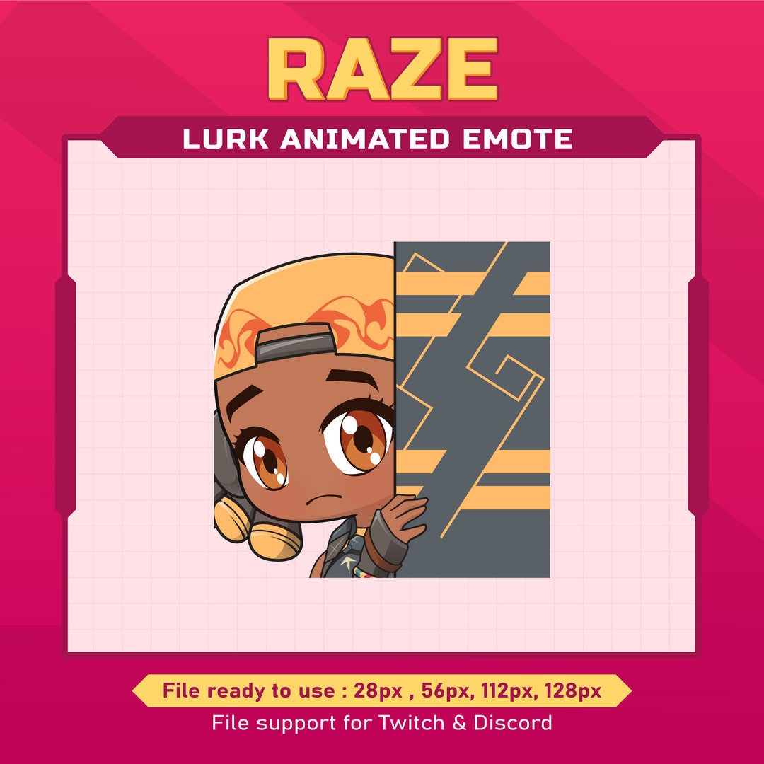 Buy Valorant Raze Lurk Animated Emote for Twitch Twitch Animated Emote ...