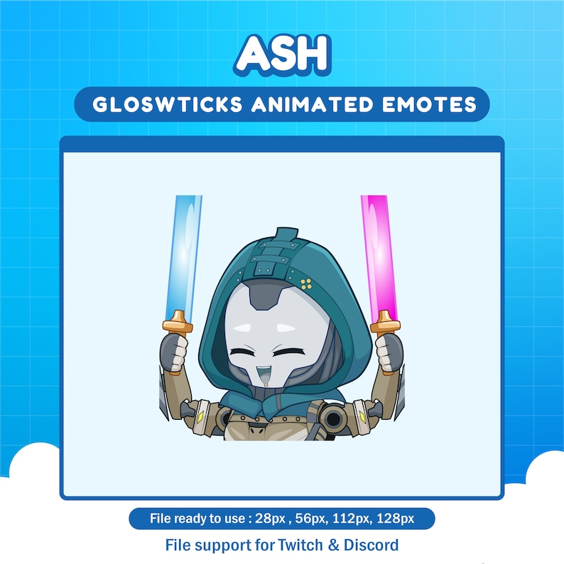 Ash Apex Legends Glow Stick Emote for Twitch | Apex Animated Emotes - Etsy