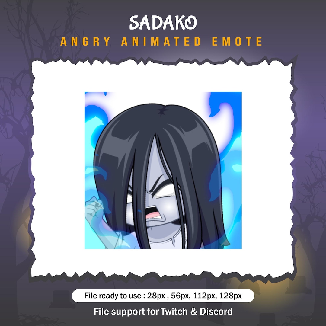 Sadako Dead by Daylight Angry Emotes / DBD Twitch Emote - Etsy