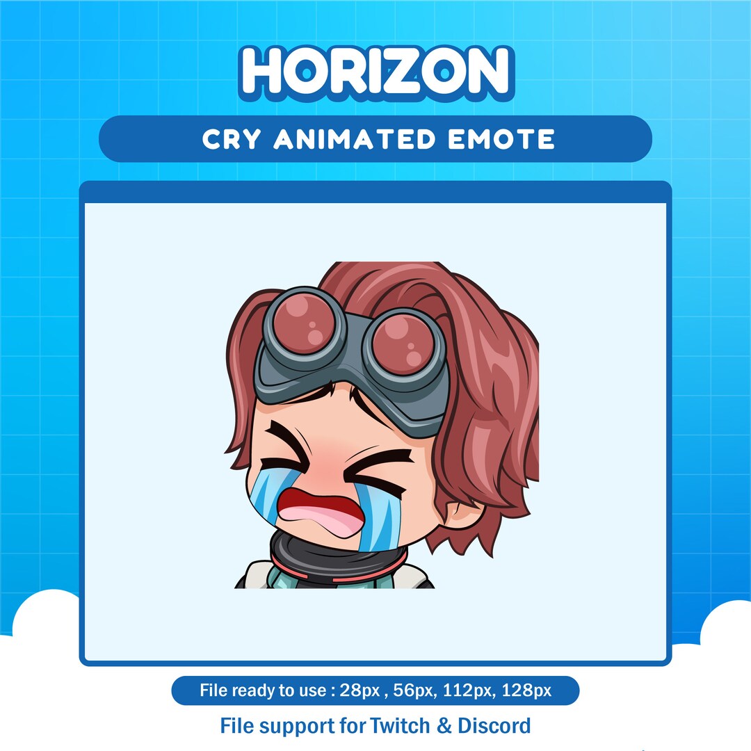 Horizon Apex Legends Cry Animated Emote for Twitch | Twitch Animated ...