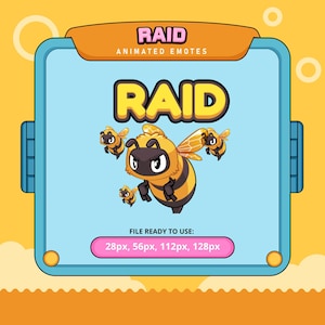 Raid Animated Emotes | Twitch Emotes | Kick Emotes | Emoji Discord - Etsy