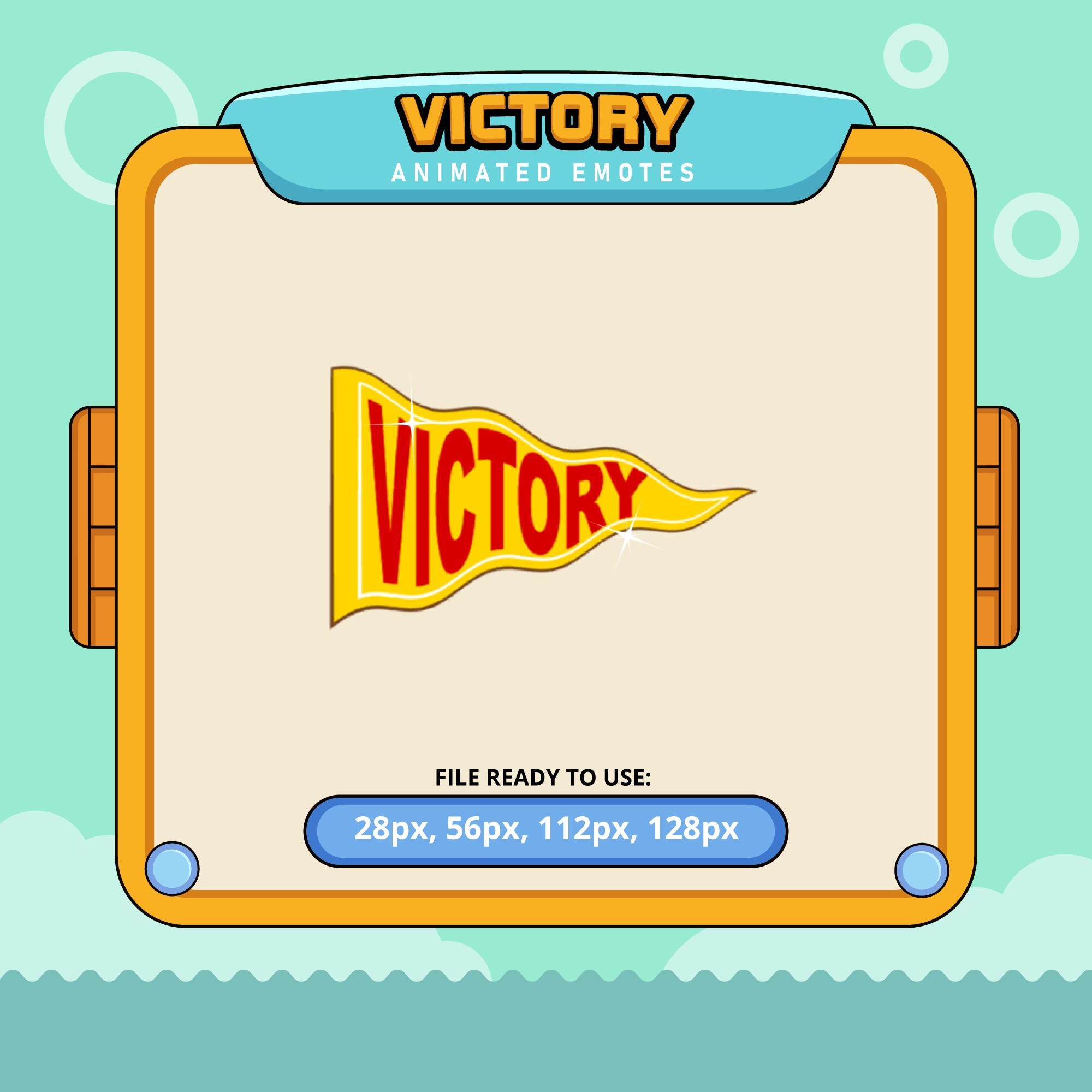 Victory Animated Emotes | Twitch Emotes | Kick Emotes | Emoji Discord ...