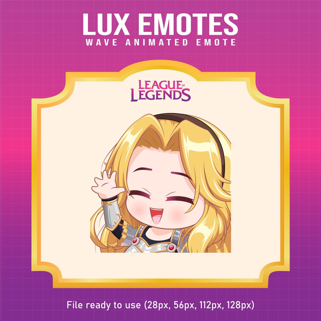 Lux League of Legends Wave Emote for Twitch | League of Legends ...
