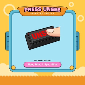 Press Unsee Animated Emotes | Twitch Emotes | Kick Emotes | Emoji ...
