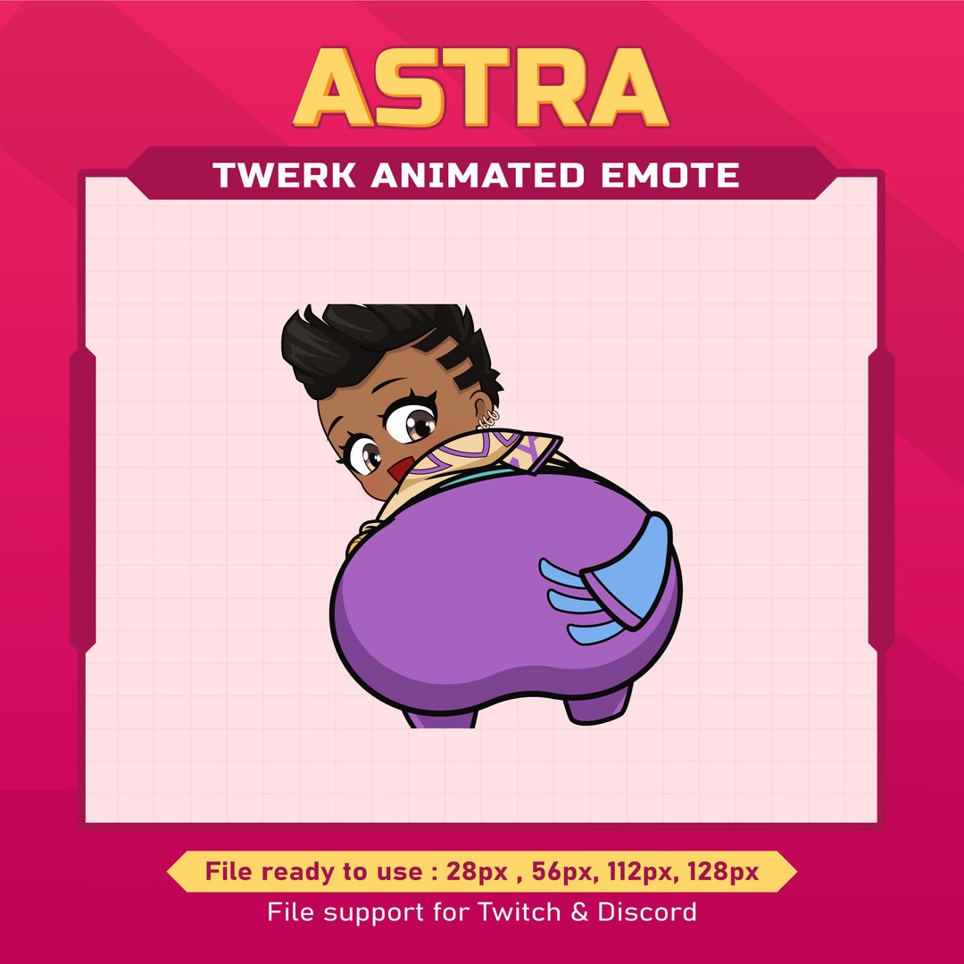 Astra Valorant Twerk Animated Emote for Discord / Booty Emote / Discord ...
