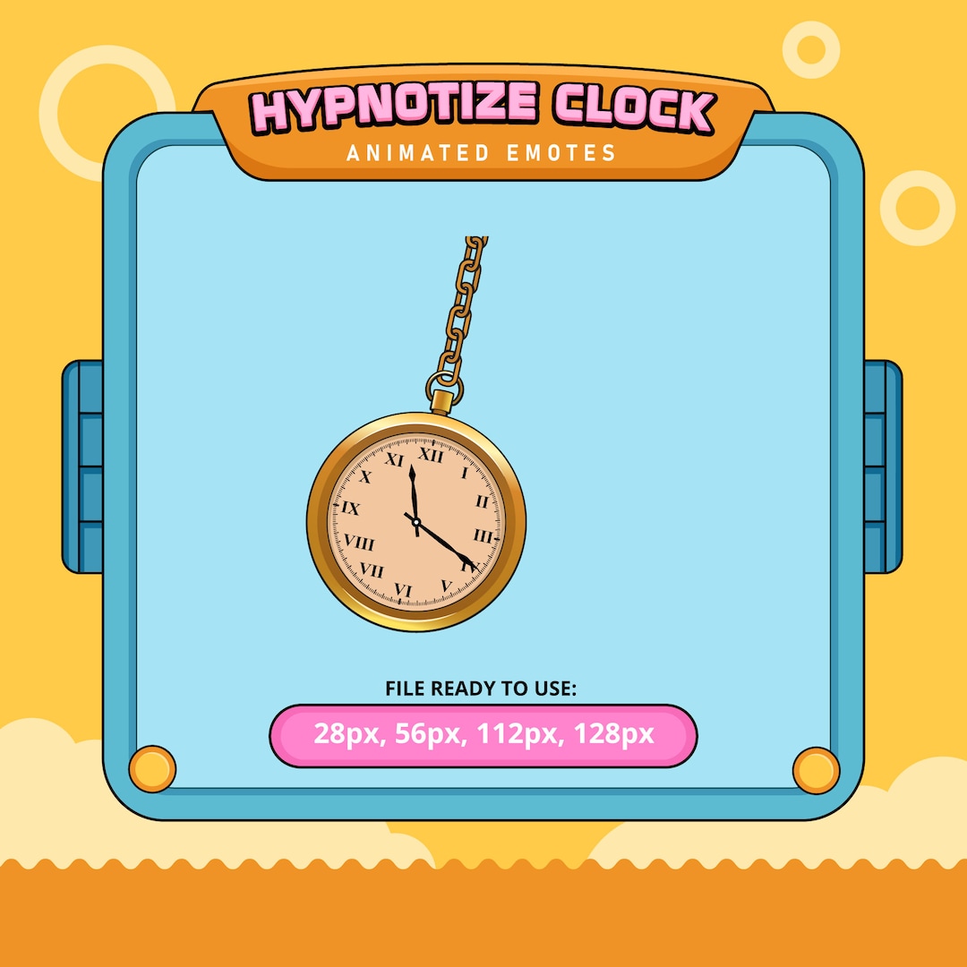 Hypnotize Clock Animated Emotes | Twitch Emotes | Kick Emotes | Emoji ...
