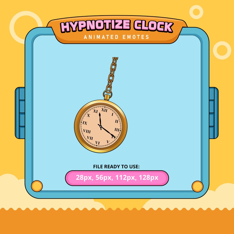 Hypnotize Clock Animated Emotes | Twitch Emotes | Kick Emotes | Emoji ...
