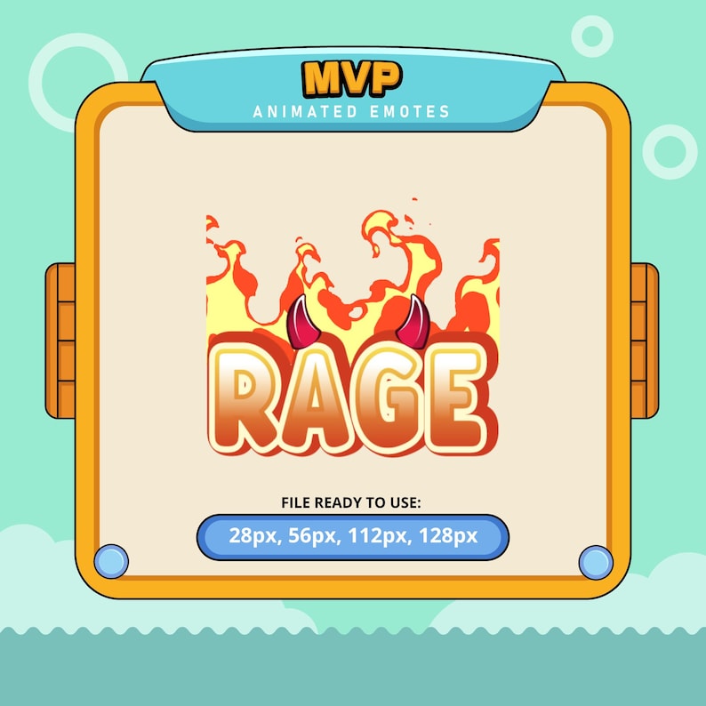 Rage Animated Emote | Twitch, Discord, Kick (digital Download) - Etsy