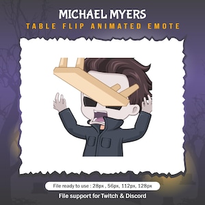 Michael Myers Dead by Daylight Table Flip Emotes / DBD Twitch Emote - Etsy