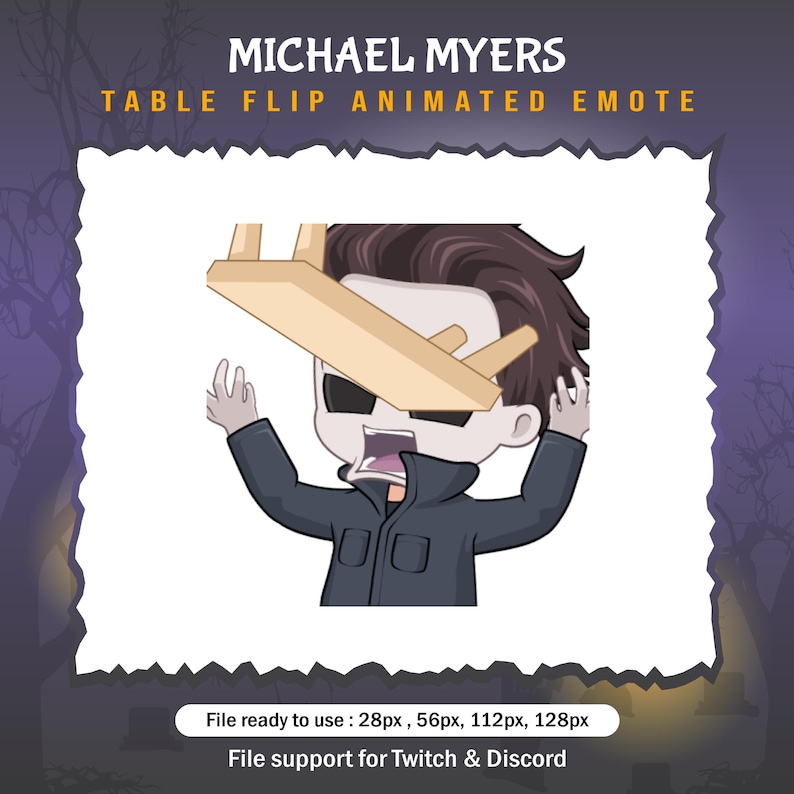 Michael Myers Dead by Daylight Table Flip Emotes / DBD Twitch Emote - Etsy