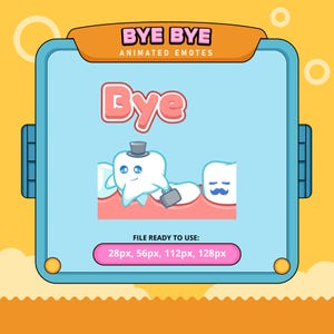 Bye Bye Animated Emotes | Twitch Emotes | Kick Emotes | Emoji Discord ...