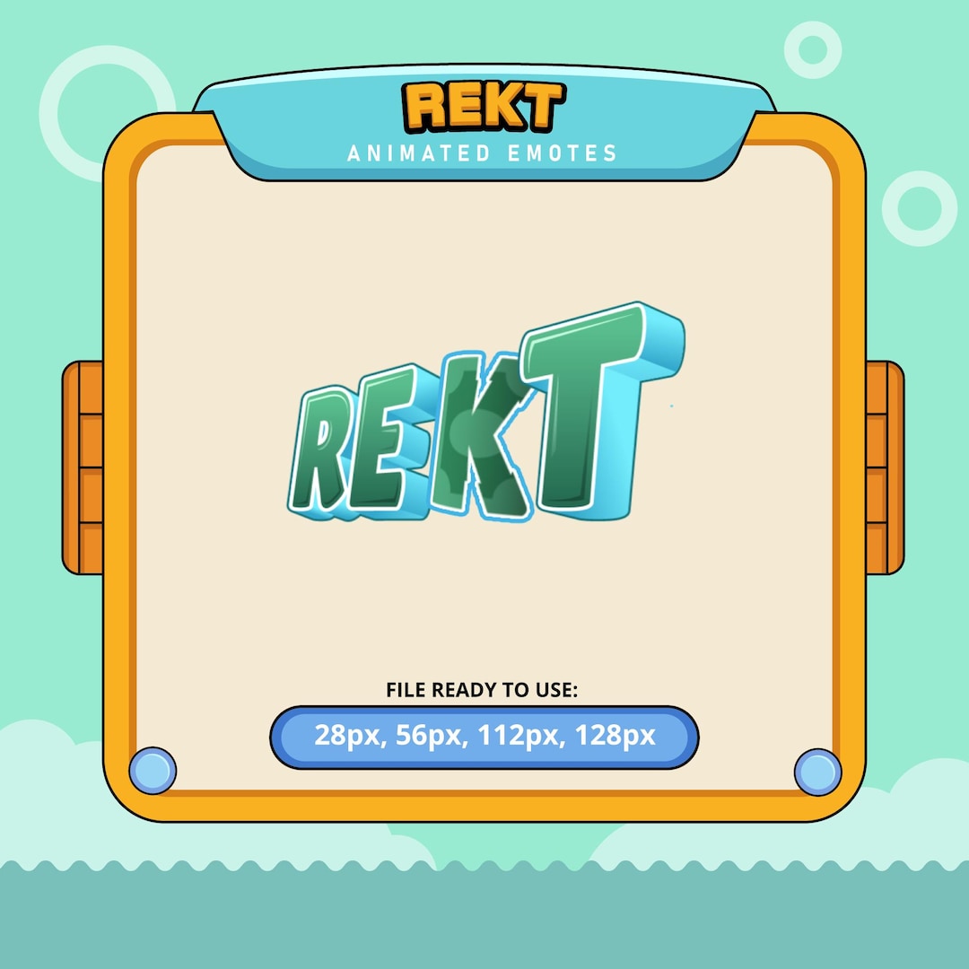 Rekt Animated Emotes | Twitch Emotes | Kick Emotes | Emoji Discord - Etsy