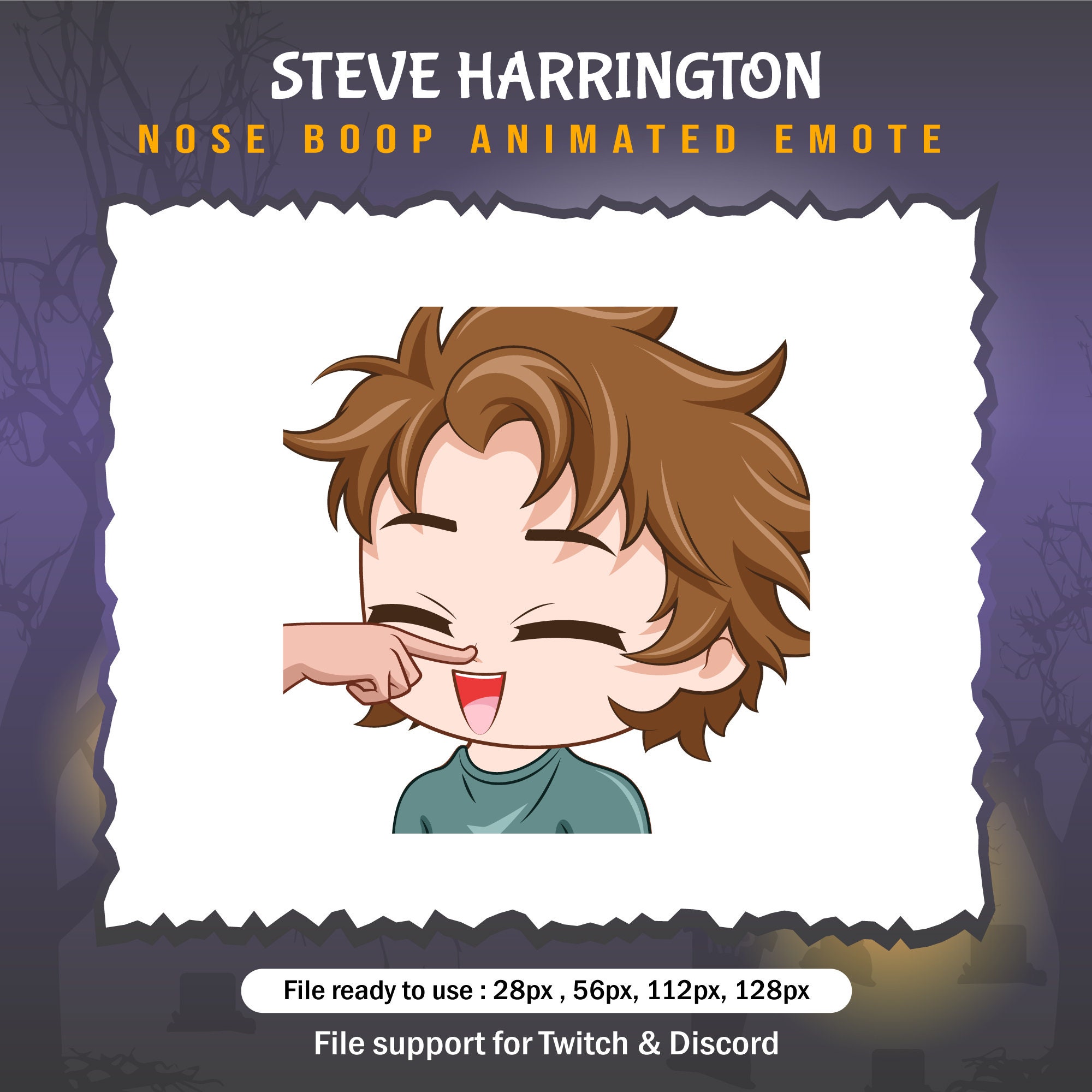 Steve Harrington Dead by Daylight Nose Boop Emote / DBD Twitch Emote - Etsy
