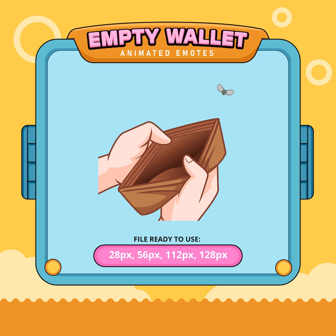 Empty Wallet Animated Emotes | Twitch Emotes | Kick Emotes | Emoji ...
