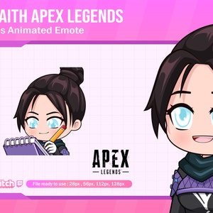 Wraith Apex Legends Notes Emote for Twitch Apex Animated Emotes - Etsy