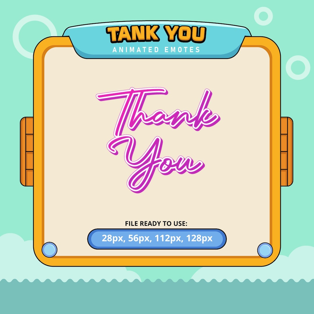 Thank You Animated Emotes | Twitch Emotes | Kick Emotes | Emoji Discord ...