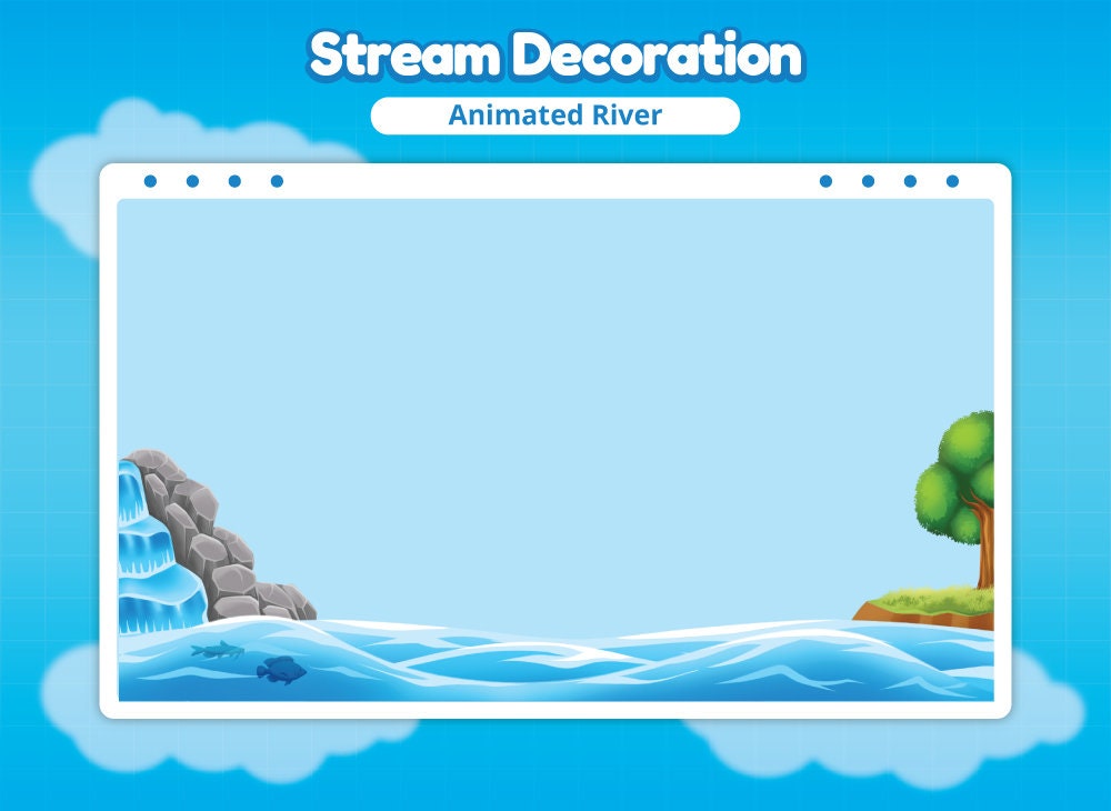 River Stream Decoration | Animated Stream Decoration - Etsy