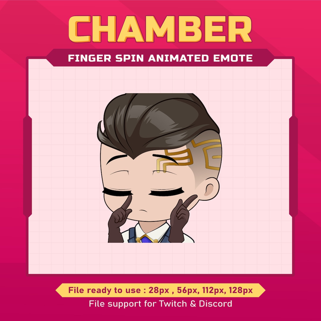 Chamber Valorant Finger Spin Animated Emote for Twitch | Twitch ...