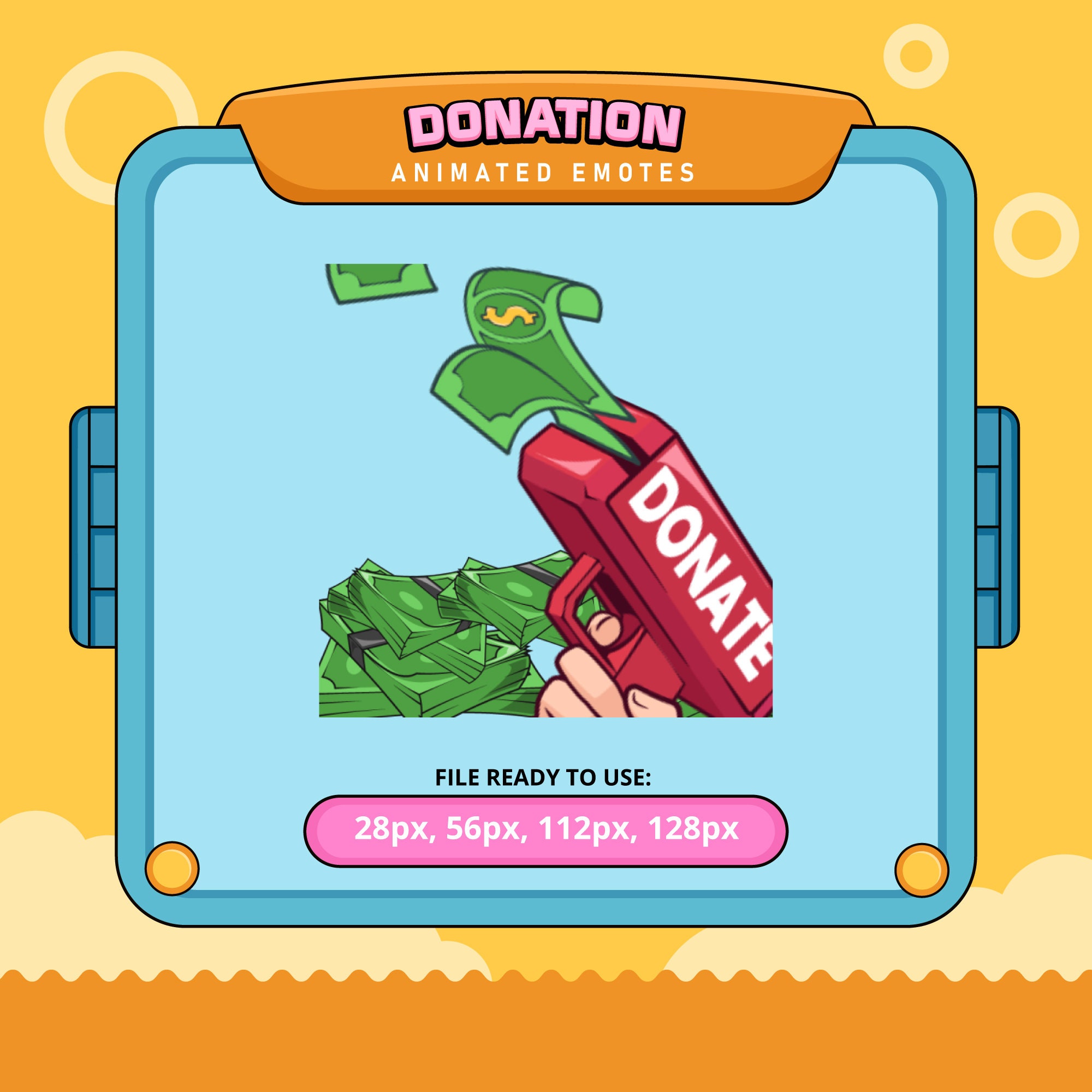 Donation Animated Emotes | Twitch Emotes | Kick Emotes | Emoji Discord ...