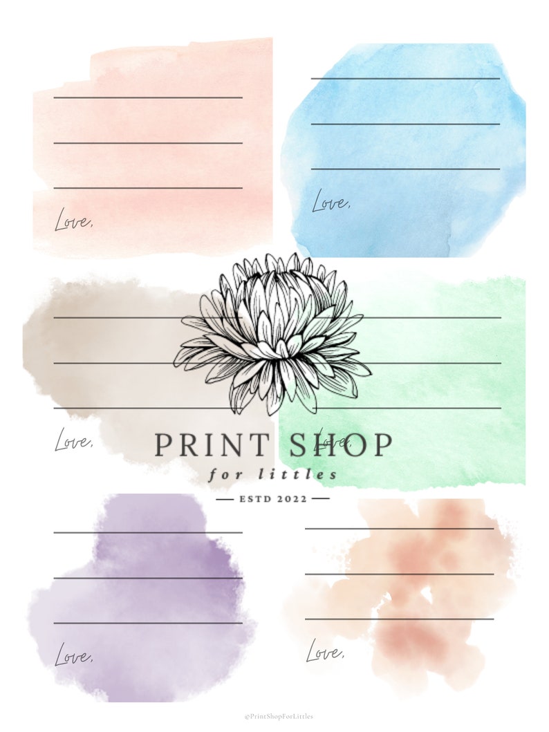 Fruit and Veggie Lunch Box Notes Watercolor Lunch Notes for - Etsy