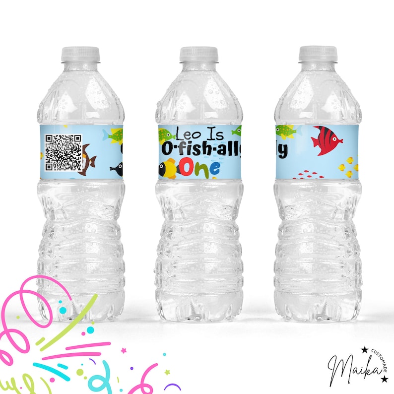O Fish Ally One Party Digital Download Caprisun, Chip Bag, Water Bottle ...