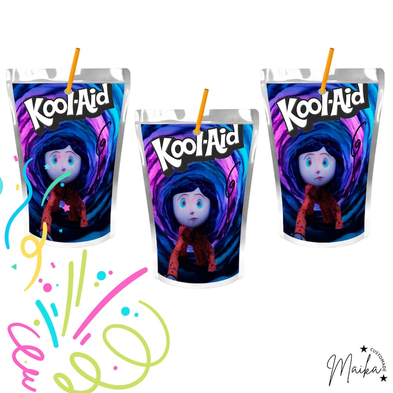 Caroline Party Favors! Chip Bag, Kool Aid, Water Bottle & Hershey's Bar ...
