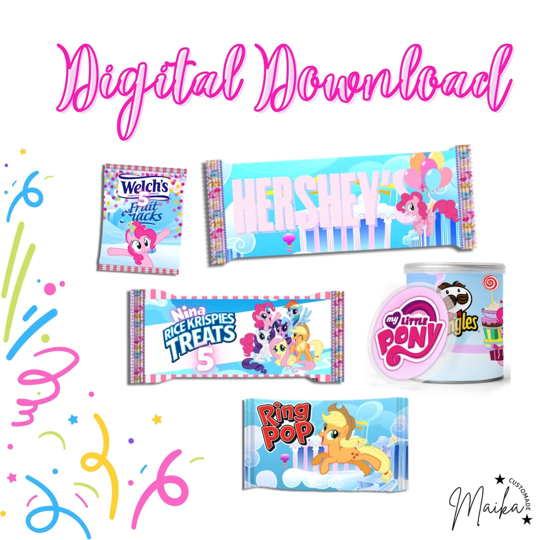 My Little Pony Treat Bundle Rice Krispies, Hershey's, Fruit Snacks ...