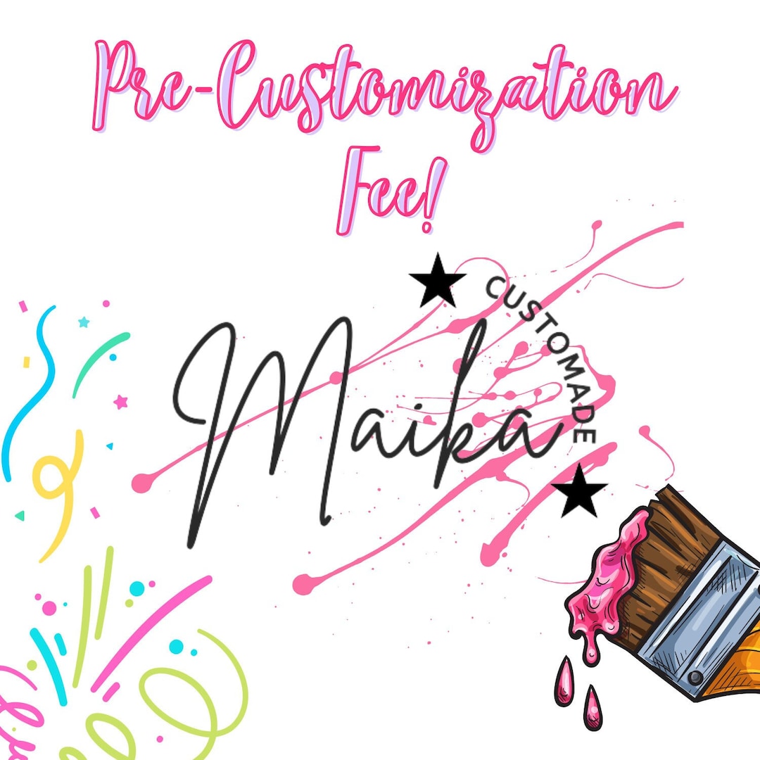 Pre Customization Fee 1-5 Labels - Etsy
