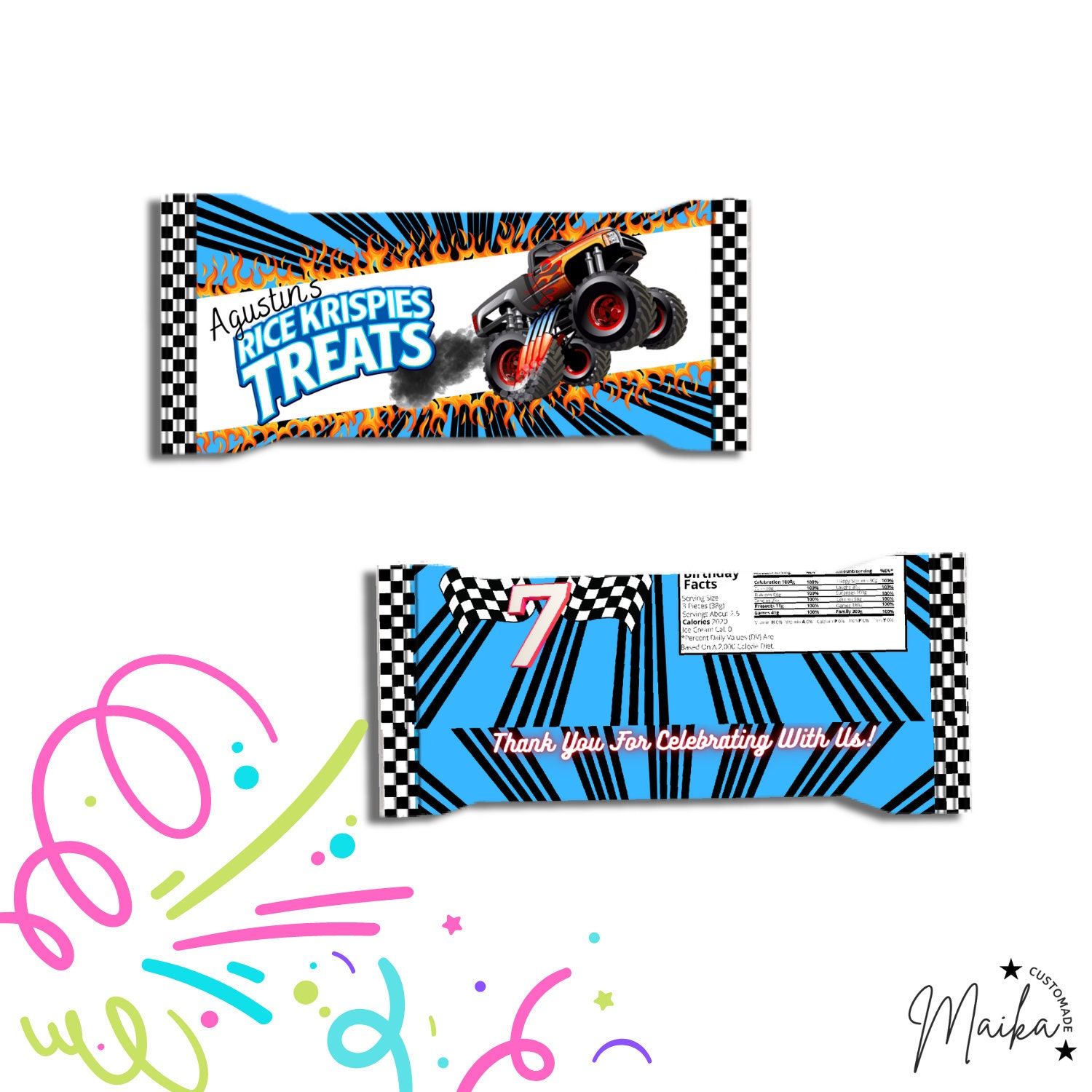 Monster Truck Fruit Snack, Hersheys, Rice Krispies, Pringles Can ...