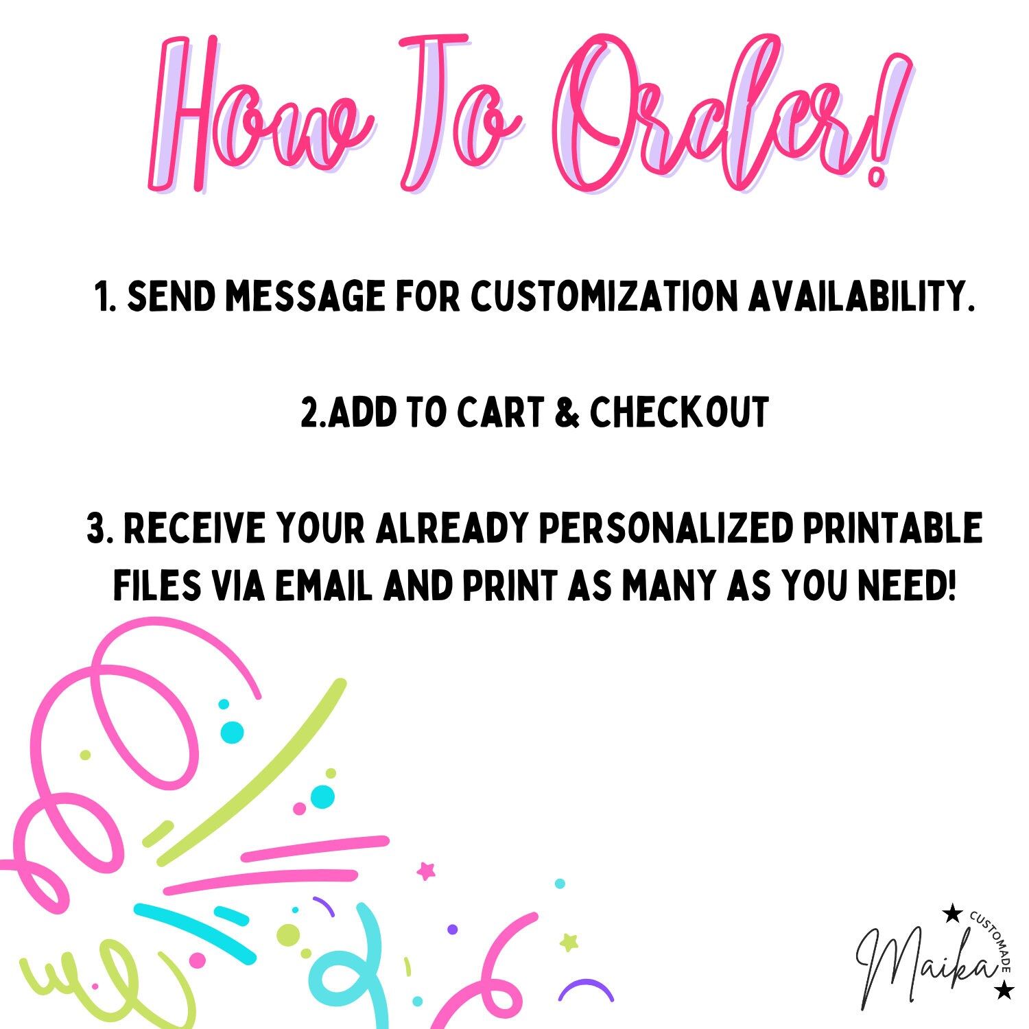 Pre Customization Fee 1-5 Labels - Etsy