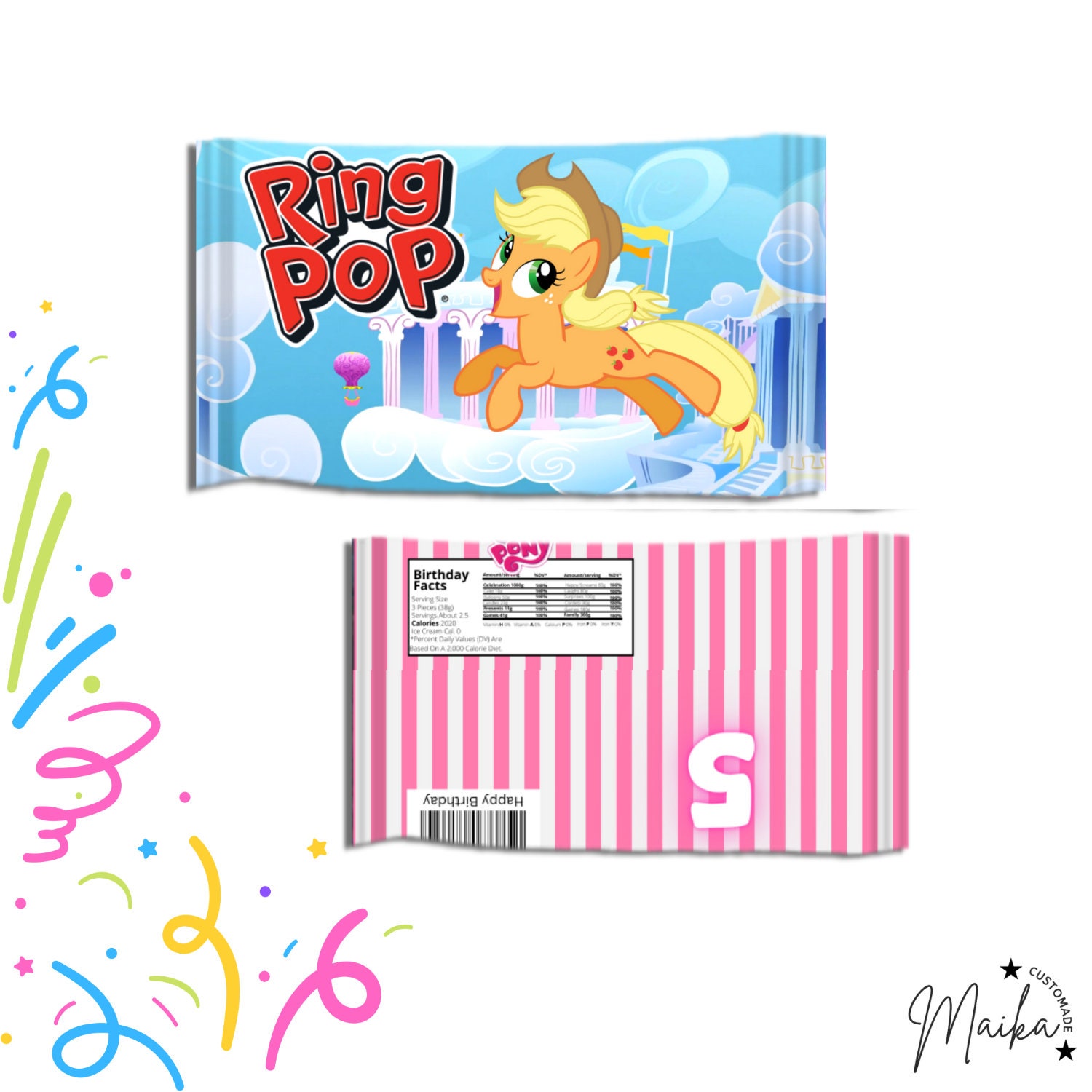 My Little Pony Treat Bundle Rice Krispies, Hershey's, Fruit Snacks ...
