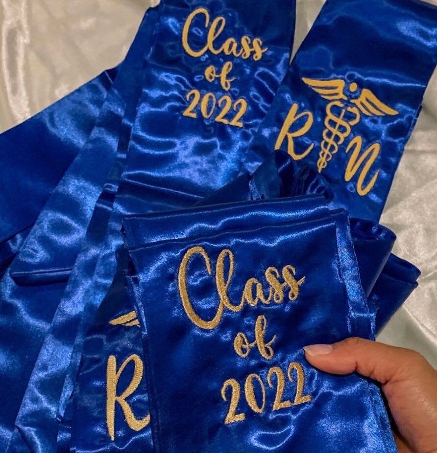 Graduation Stoles, Custom, Embroidery - Etsy