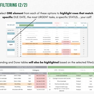 To-do List Task Planner Spreadsheet Excel Template Task Tracker, to Do ...