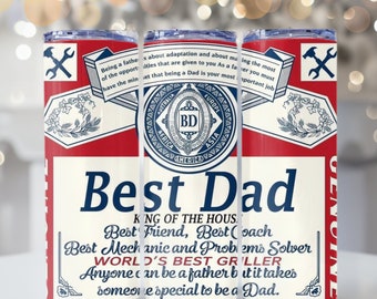Best Dad Ever 20 Oz Skinny Tumbler - Etsy