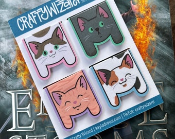 Magnetic Bookmarks Cat Eras Set of 10 - Etsy