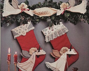 PDF Pattern Only christmas Tree Angel Christmas Stocking Pattern - Etsy