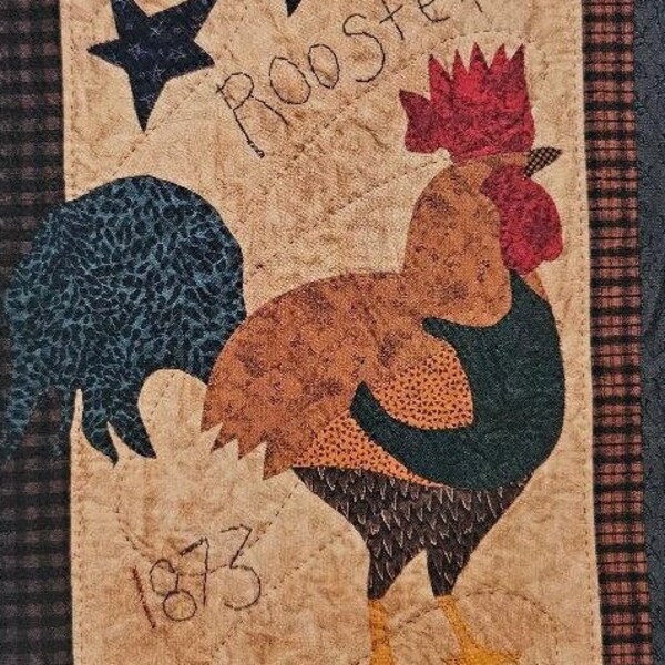 Rooster Quilt - Etsy
