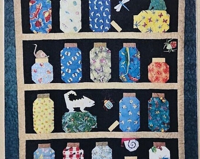 Escaping Bugs Bottle Quilt Pattern, Physical Pattern - Etsy