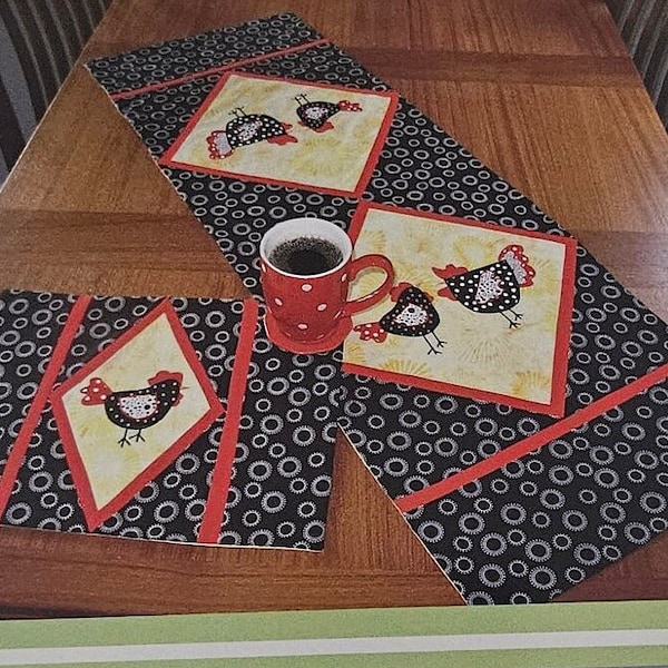 Chicken Table Runner Pattern - Etsy