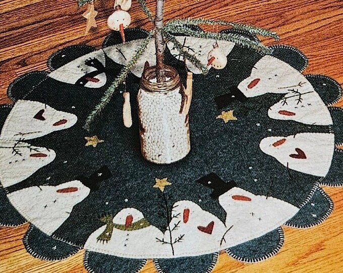 Pattern - A Winter Gathering Penny Rug Pattern & Feather Tree and ...
